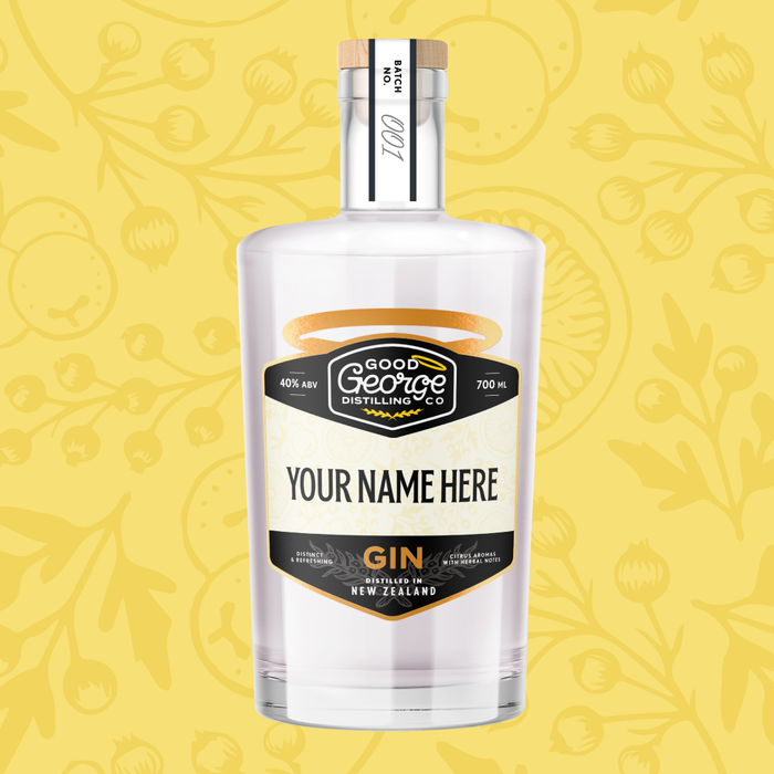 Custom Label Lemon Gin | Personalised Gifts | Good George NZ