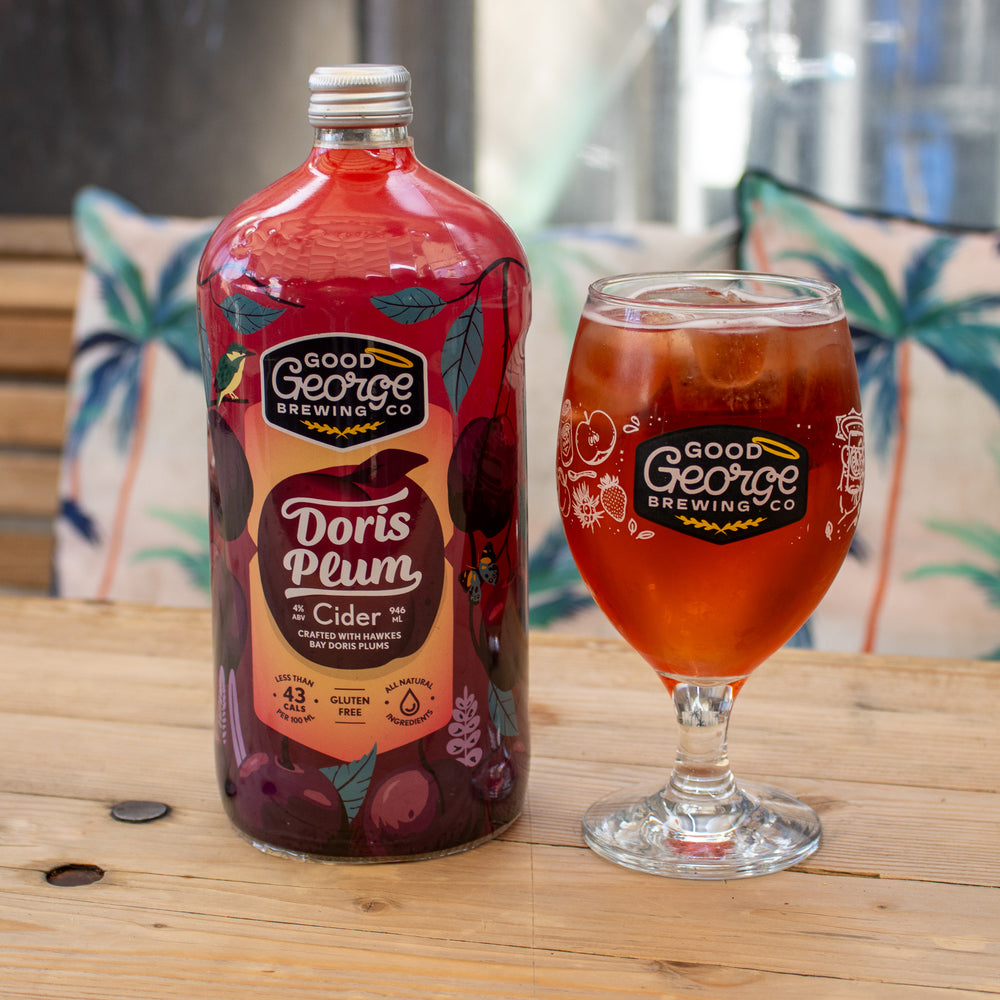Good George Doris Plum Cider with Black Doris Plum Juice