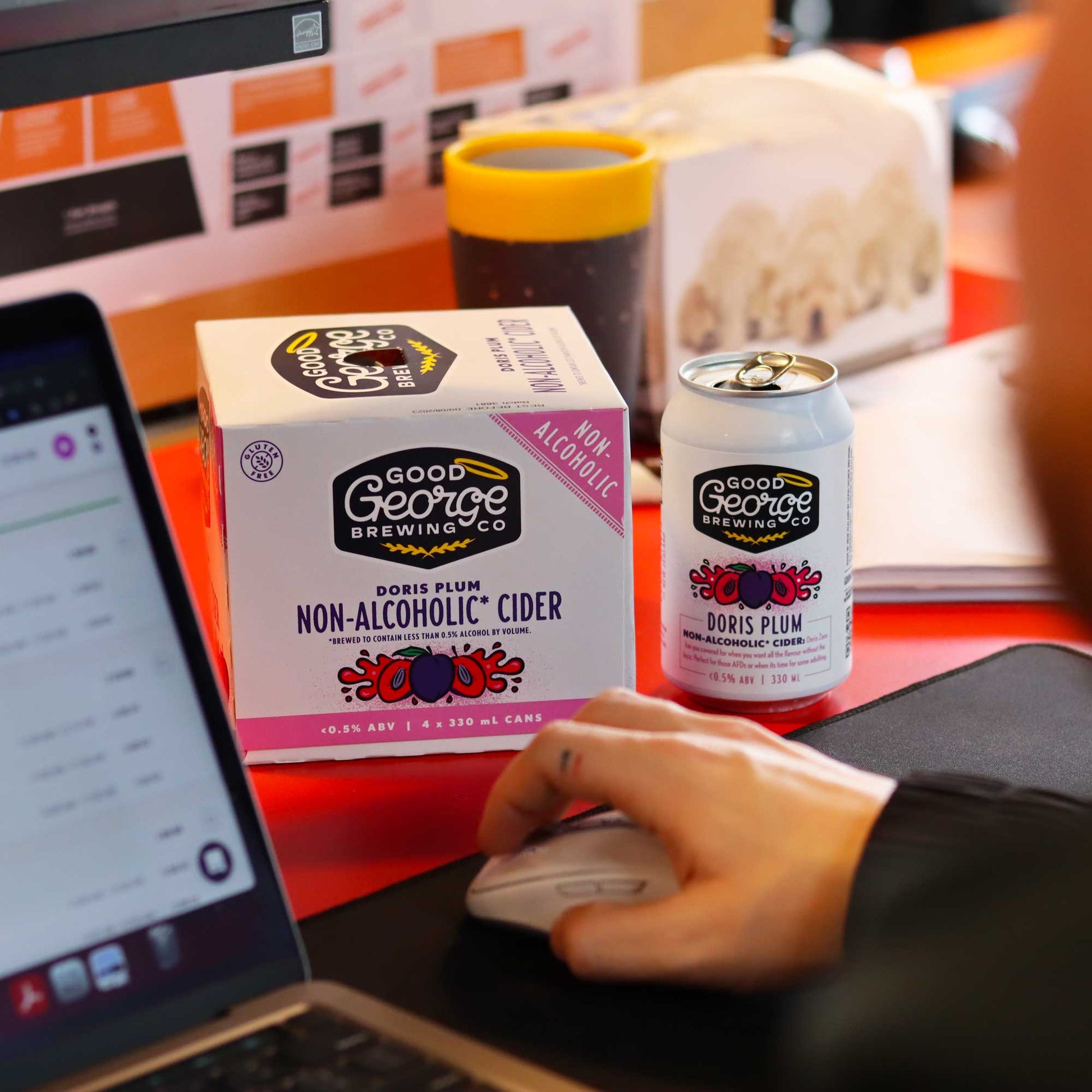 Good George Non Alcoholic Doris Plum Cider – Good George Brewing